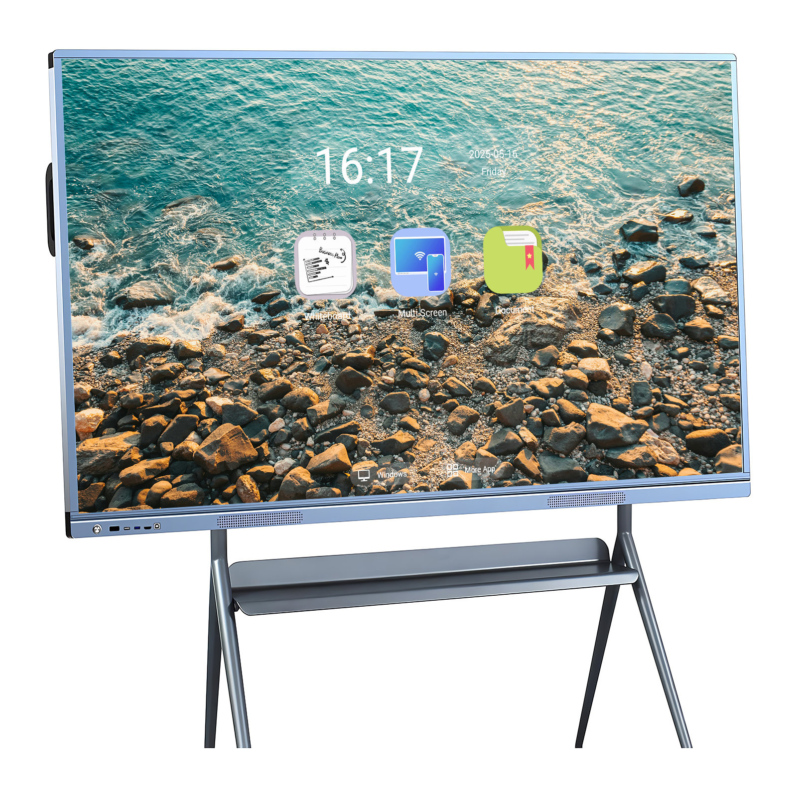 JYXCN 75" Touch Screen Smart Board, 4K Touch Screen Electronic Calendar All-In-One Smartboard ...